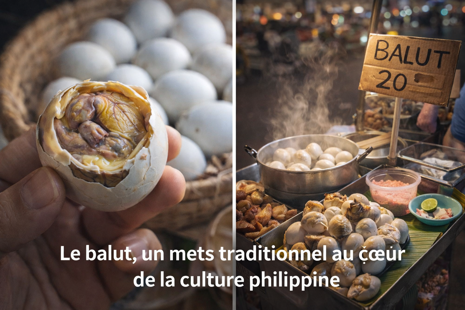 Le balut, un mets traditionnel au cœur de la culture philippine ...